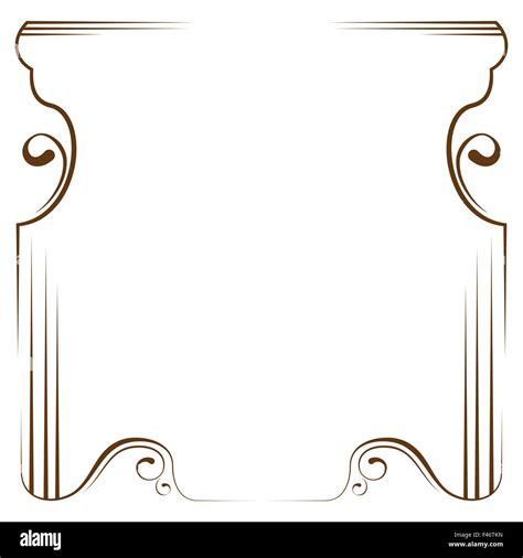 Vector Frame On A White Background Stock Photo Alamy