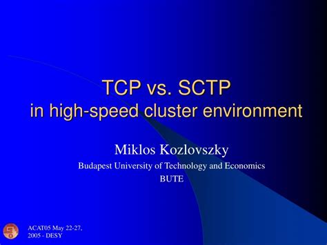 ppt tcp vs sctp in high speed cluster environment powerpoint