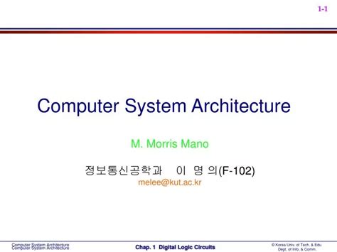 PPT Computer System Architecture PowerPoint Presentation Free Download ID 5637979