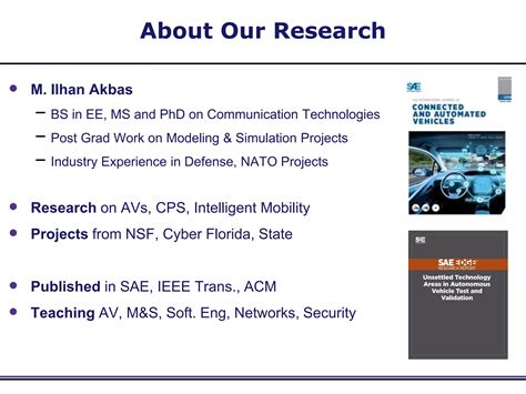 Validation Framework For Autonomous Aerial Vehicles Ppt
