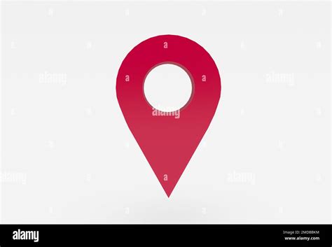 Location Map Pin Gps Pointer Markers 3d Illustration For Destination Minimal 3d Rendering Stock