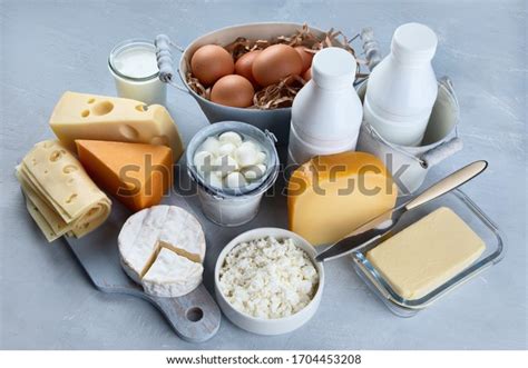 Different Types Fresh Farm Dairy Products Stock Photo Shutterstock