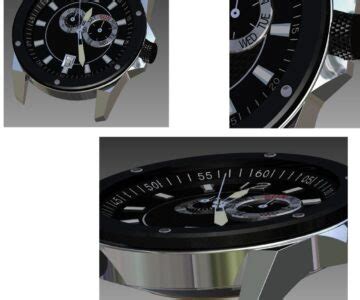 Наручные Часы INVICTA Model:0354 - Чертежи, 3D Модели, Проекты ...