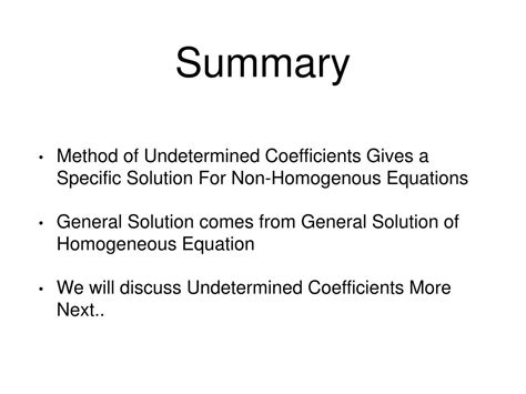 PPT - Non-Homogeneous Equations PowerPoint Presentation, free download ...