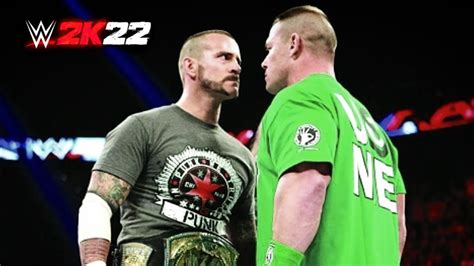 جون سينا ضد سي ام بانك Wwe 2k22 Youtube