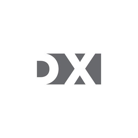 DX Logo Monogram With Negative Space Style Design Template 2772081