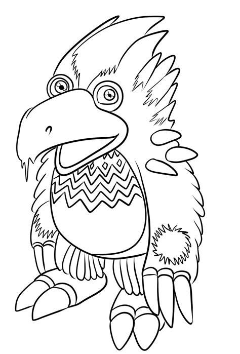 Desenho 04 De My Singing Monsters Para Colorir
