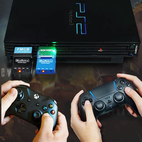 Blueretro PS2 Bluetooth Controller Adapter Wireless Fun