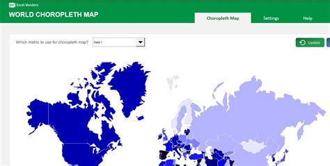 World Choropleth Map Excel Template Data Visualization Tool For
