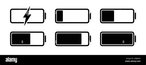 Battery Charge Indicator Icon White Background Vector Illustration