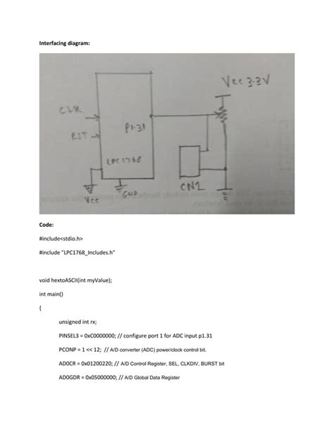 Adc Analog To Digital Conversion Using Lpc Pdf