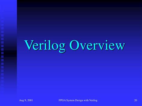 Ppt Fpga System Design With Verilog Powerpoint Presentation Free