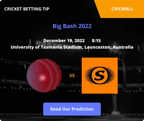 Hobart Hurricanes Vs Perth Scorchers Match Prediction 19 December 2022