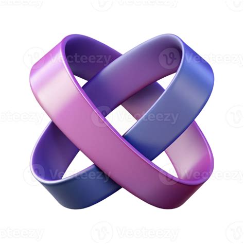Striking Distinguished Abstract Shape Resembling A Ribbon Clean Lines And Flat Color With