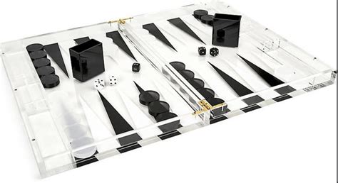 Black Lucite Backgammon Board Artofit