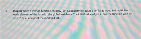 Solved 50pts Write A Python Function