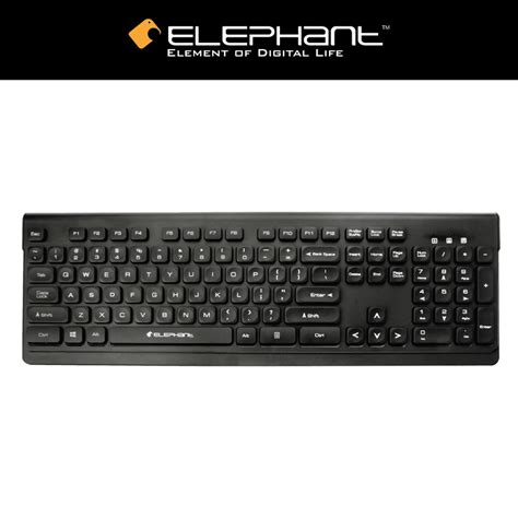 Elephant Wireless Ultra Slim Keyboard Ke 013 Bk Eng Datablitz