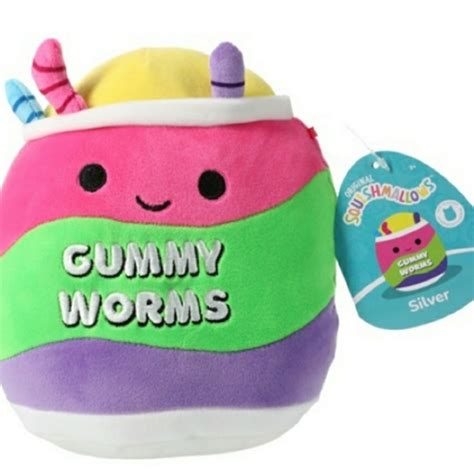Squishmallows Toys Silver Squishmallow Gummy Glo Worm Poshmark