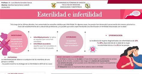 Infografía Esterilidad e infertilidad 23 04 2021 Evidencia individual