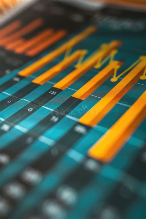 A Close Up Shot Of A Computer Keyboard With A Chart Displayed On The