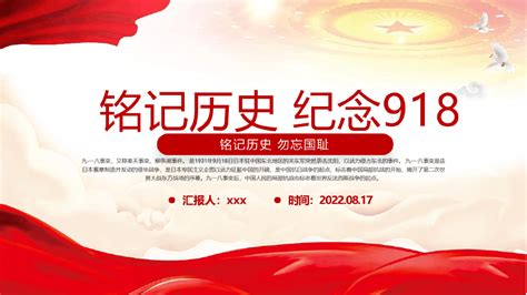 最新铭记历史纪念918纪念918事件91周年勿忘国耻警钟长鸣ppt专题课件word文档在线阅读与下载无忧文档