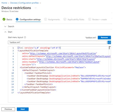 Intune Deploy Default Taskbar Thedxt