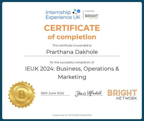 Prarthana Dakhole On Linkedin Internship Brightnetwork Business