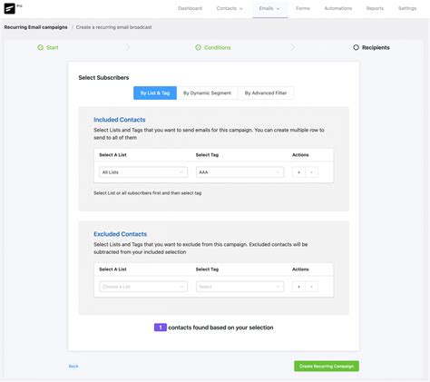 Recurring Campaign Fluentcrm