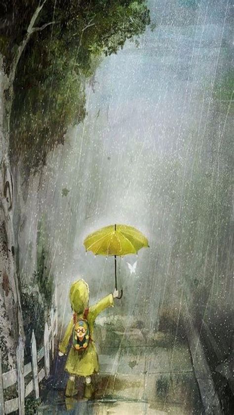 下雨天撑伞唯美图片大全下雨天撑伞唯美图片汇总