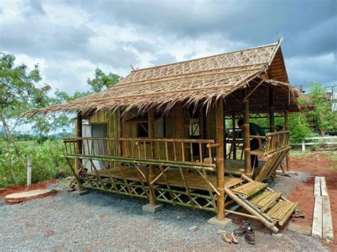 [babbaan108] บ้านไม้ไผ่ สไตล์บ้านสวน สำหรับพักผ่อน 1 ห้องนอน 1 ห้องน้ำ