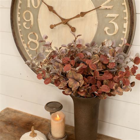 Light Chocolate And Green Eucalyptus Bush Fig And Fern