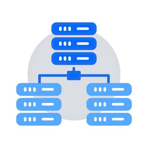 bigdata data center database icon filled outline style stock vector by