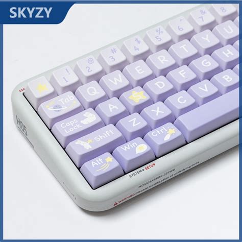 139 คย Pick Star Rabbit Keycaps MDA Profile การตนอะนเมะ PBT Dye