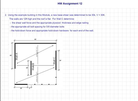 Solved Hw Assignment 122 ﻿using The Example Building In