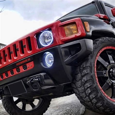 Oracle Lighting Hummer H Chrome Factory Style Headlights With Color Halo