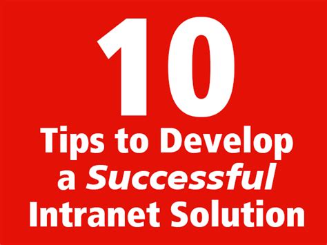 10 Tips To Develop A Successful Intranet Solution Creative Beacon