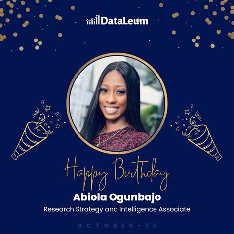 Dataleum On Linkedin Today We Celebrate Abiola An All Round Amazing And Exceptional Person We