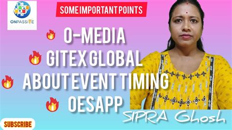ONPASSIVE SOME IMPORTANT POINTS O MEDIA GITEX GLOBAL ABOUT EVENT