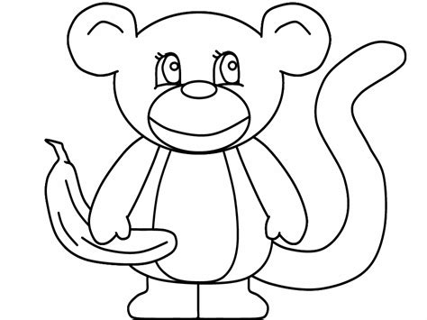 Banana Coloring Pages Coloring Home