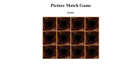 Picture Match Game Using Htmlandcss In Vanillajs With Source Code Sourcecodester