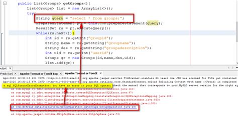 What Is Sql Syntax Error Exception