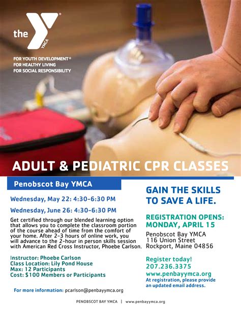 Adult And Pediatric Cpr Courses Penobscot Bay Ymca