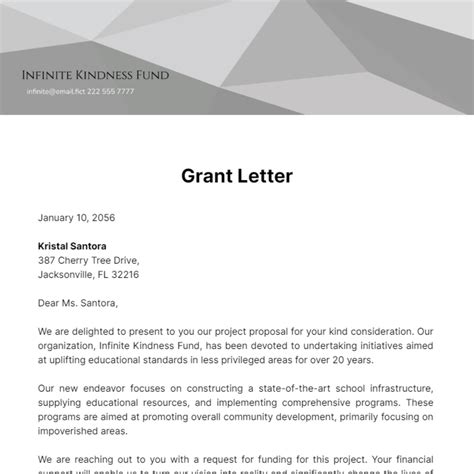 How To Write A Grant Application Letter At Carl Buteau Blog