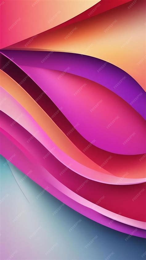 Premium Photo Card Template Curve Gradient Abstract Background