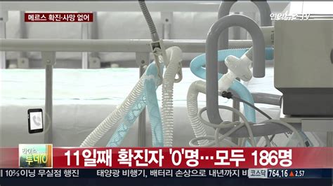 메르스 추가 확진자 11일째 0명모두 186명 Youtube