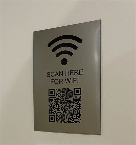 Wifi QR Code Scan To Connect Self Adhesive Sign Scan For Etsy