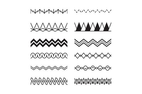 Zigzag Seamless Waves Geometric Shapes Abstract Linear Water Vector P By Onyx Thehungryjpeg