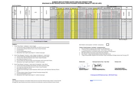 Apo Security Id Eac Request Form Pt Sucofindo Pdf Computing
