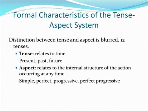 Ppt The Tense And Aspect System Powerpoint Presentation Free Download Id 2210567