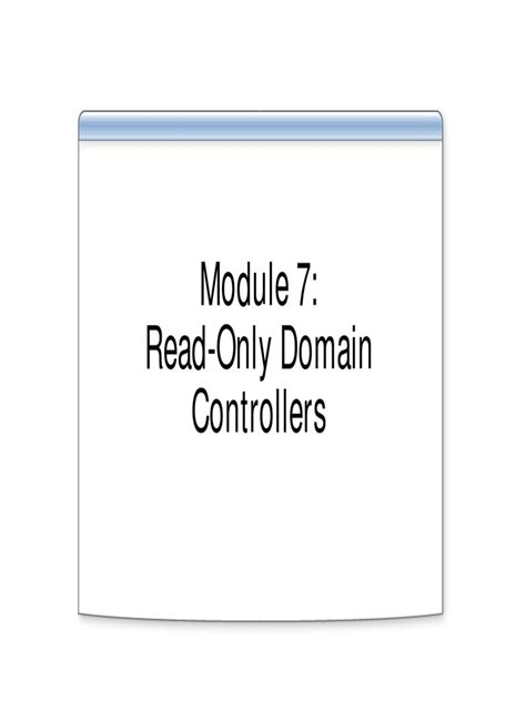 Rodc Pdf Domain Name System Active Directory